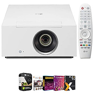 LG CineBeam HU710PW 4K UHD Hybrid Home Cinema Projector Bundle with Premium 2 YR CPS Enhanced Protection Pack and Tech Smart USA Premiere Movies Streaming Digital Download Card