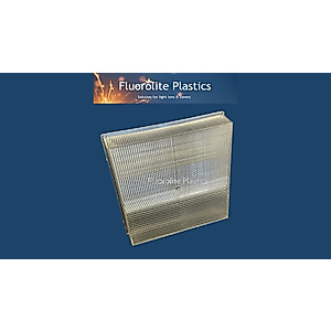 FP FLUOROLITEPLASTICS WE'VE GOT YOU COVERED LexaLite Outdoor Light Cover | Gas Station Light Lens | Drop Lens for Canopy | Vandal Resistant | 20" X 20" x 2.51" Deep | Acrylic | 3 Pack