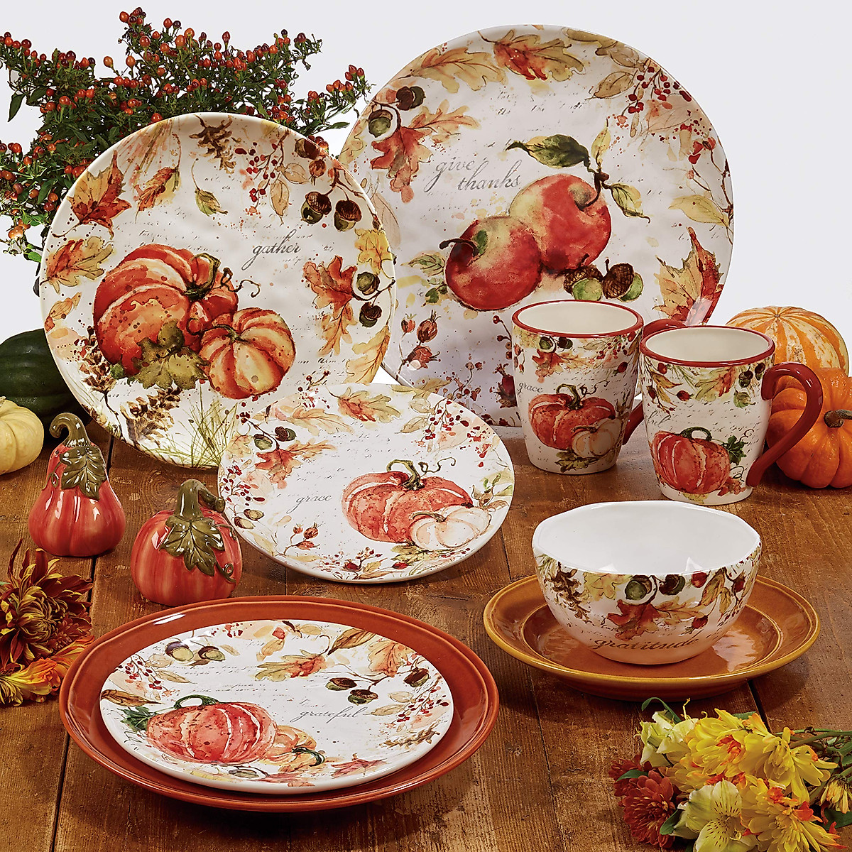 Certified International Harvest Splash Dinnerware,Dishware, Multicolored, Large