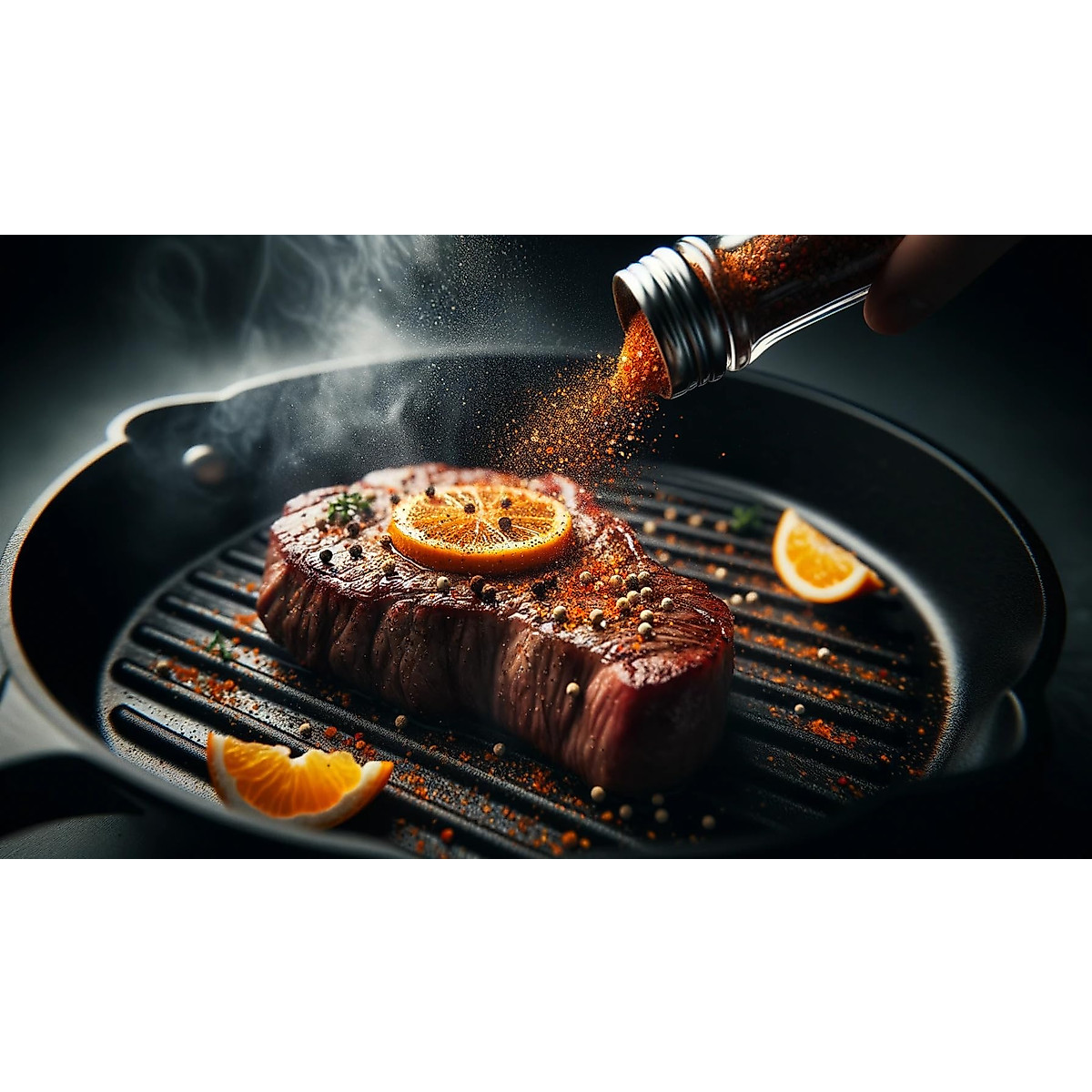 Badia Citrus Pepper Bundle - Lemon Pepper 6.5 Oz, Orange Pepper 6.5 Oz, Lime Pepper 6.5 Oz - Qbin Recipe Card - Variety Pack of 3