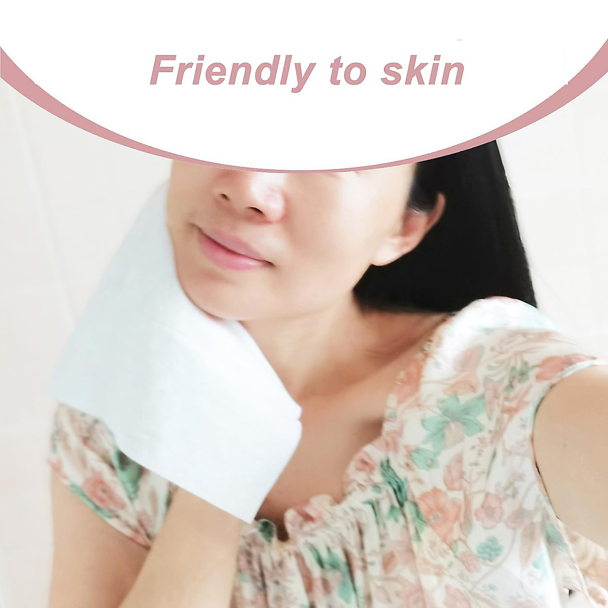 Extra Thick Cotton Tissue Careboree Face Drying Towel for Men Women Kids Disposable Dry Wipes Unscented Makeup Removing (3 pack)