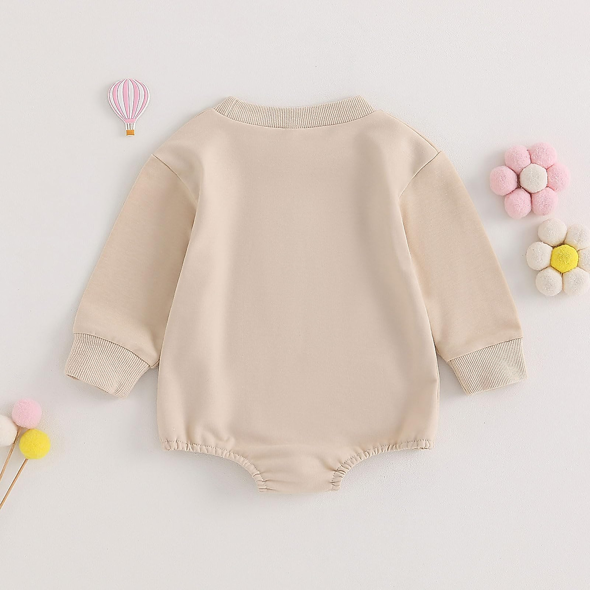Infant Baby Girl Fall Outfit Sweatshirt Romper Letter Embroidery Jumpsuit Big Lil Sis Matching Newborn Winter Clothes