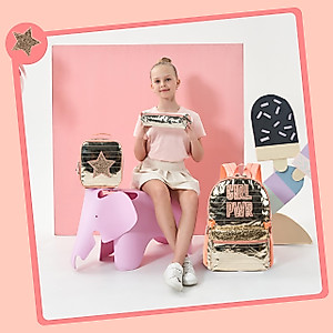 Backpack for Girls School Bag with Lunch Box Girls Backpack Set for Elementary Preschool Bookbag