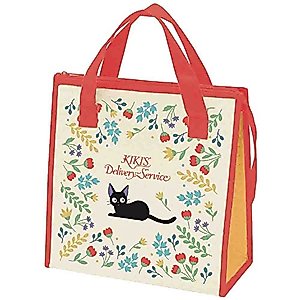 Skater FBC1-A Non-Woven Lunch Bag, Insulated Bag, Kiki's Delivery Service, Botanical Ghibli