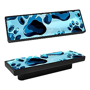 4 Pack 3.6In Double Holes Handles Pulls, Color Dog Claw Print Decorative Kitchen Cabinet Dresser Drawer Closet Cupboard Door Handles Pulls for Home Bedroom Bathroom