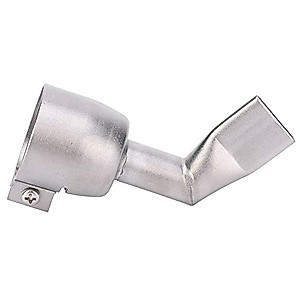 Welding Gun Nozzle, 2Pcs 120 Degree Stainless Steel Hot Air Gun Nozzle, Flat Nozzle Welding Heat Gun Accessories, for Welding PP PVC Plastic Sheet