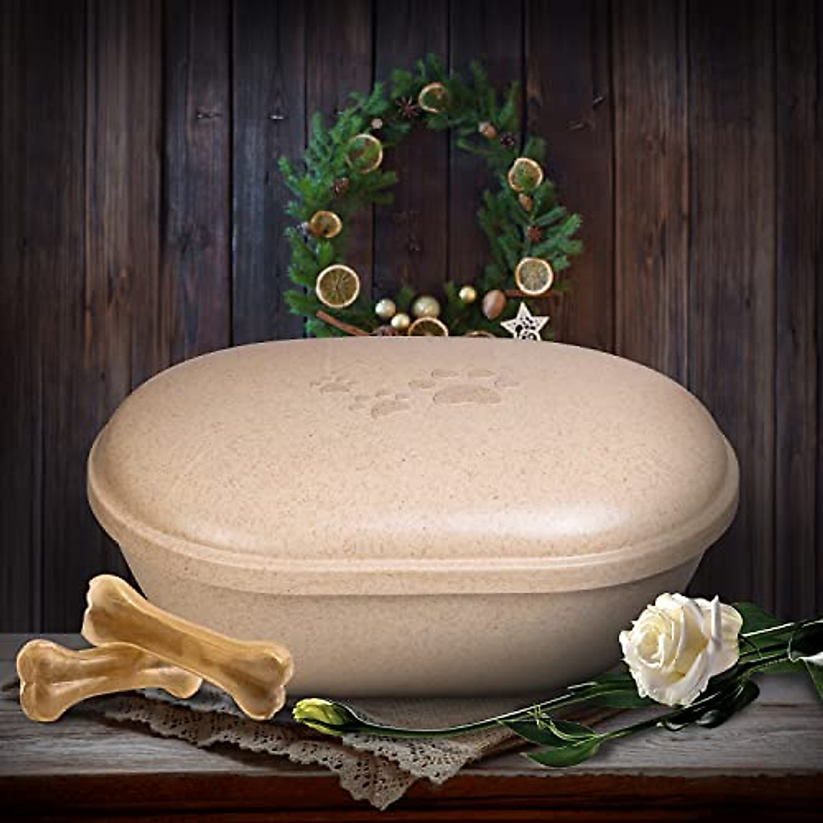 Parazoo Pet Casket – Bamboo Pet Memorial Box, for Dogs, Cats, and Animals, Perfect for Pet Loss Burial，Good Way to Give Respect and Say Goodbye to Your Little Furry