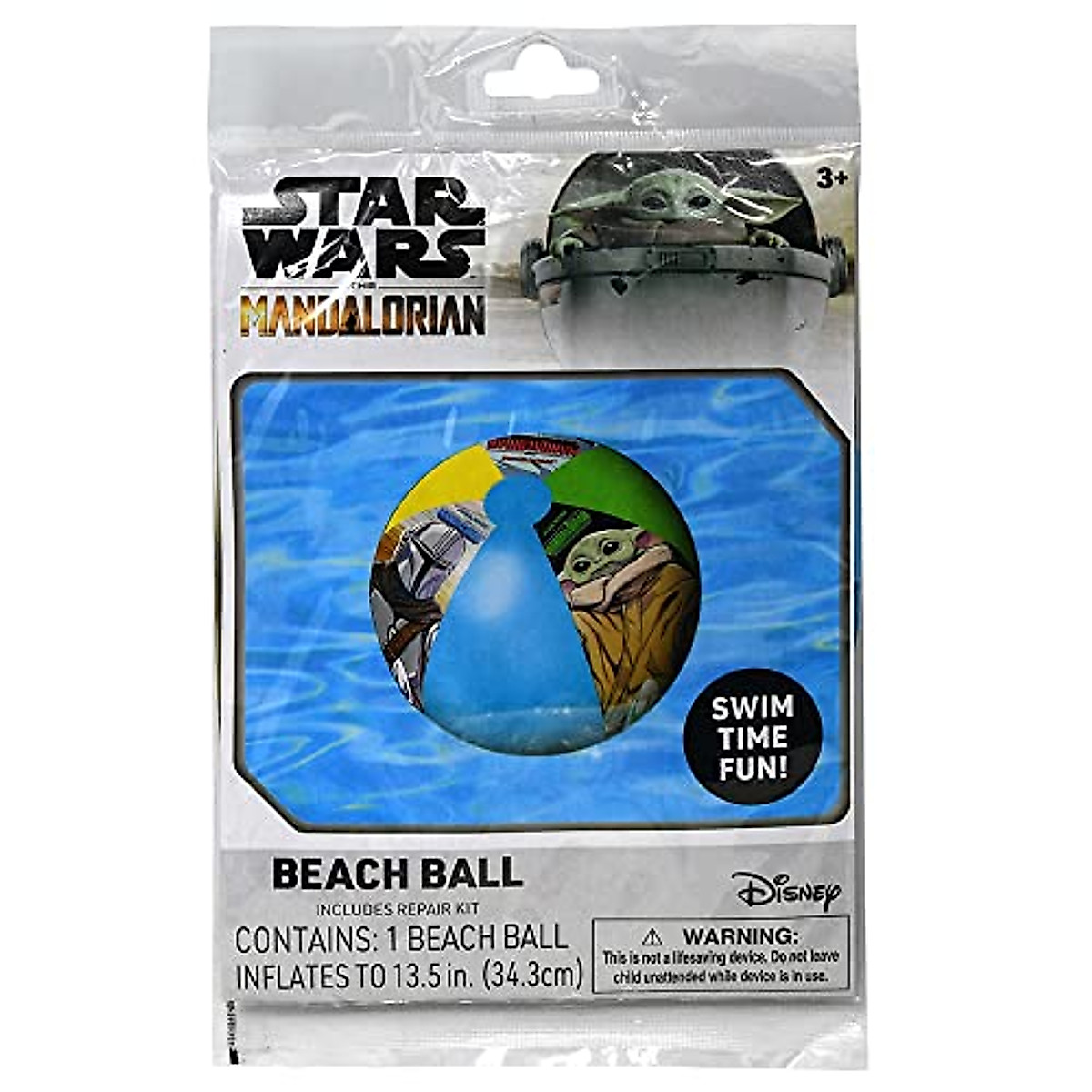 United Pacific Designs 26589MANDO: Star Wars The Mandalorian Inflatable Beach Ball, Multicolor