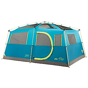 Coleman 8-Person Camping Tent with Built-in Closet | Tenaya Lake Cabin Tent with Fast Pitch Setup