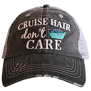 KATYDID Cruise Hair Don’t Care Baseball Cap - Trucker Hat for Women- Stylish Cute Cruise Essential Mint