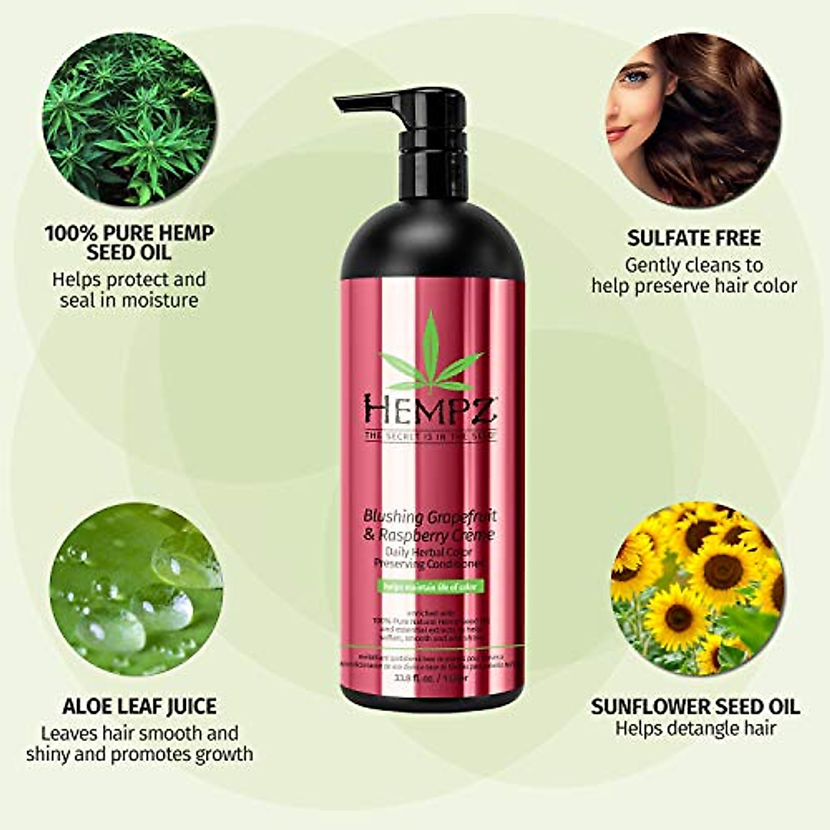 Preserving Blushing Grapefruit & Raspberry Crème Herbal Conditioner