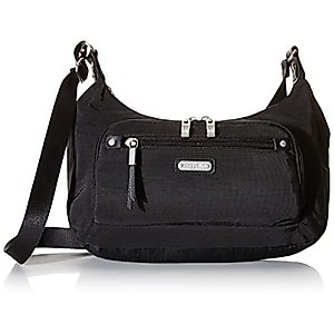 Baggallini Womens RFID Everyday Traveler Bag, Black, One Size US