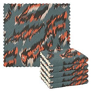 FRODOTGV Leopard Pattern Textile Design Dish Clothes for Washing Dishes Bathroom Fall Tea Towels Kitchen Terry Dish Towels for Kitchen Kitchen Hand Towels Cute