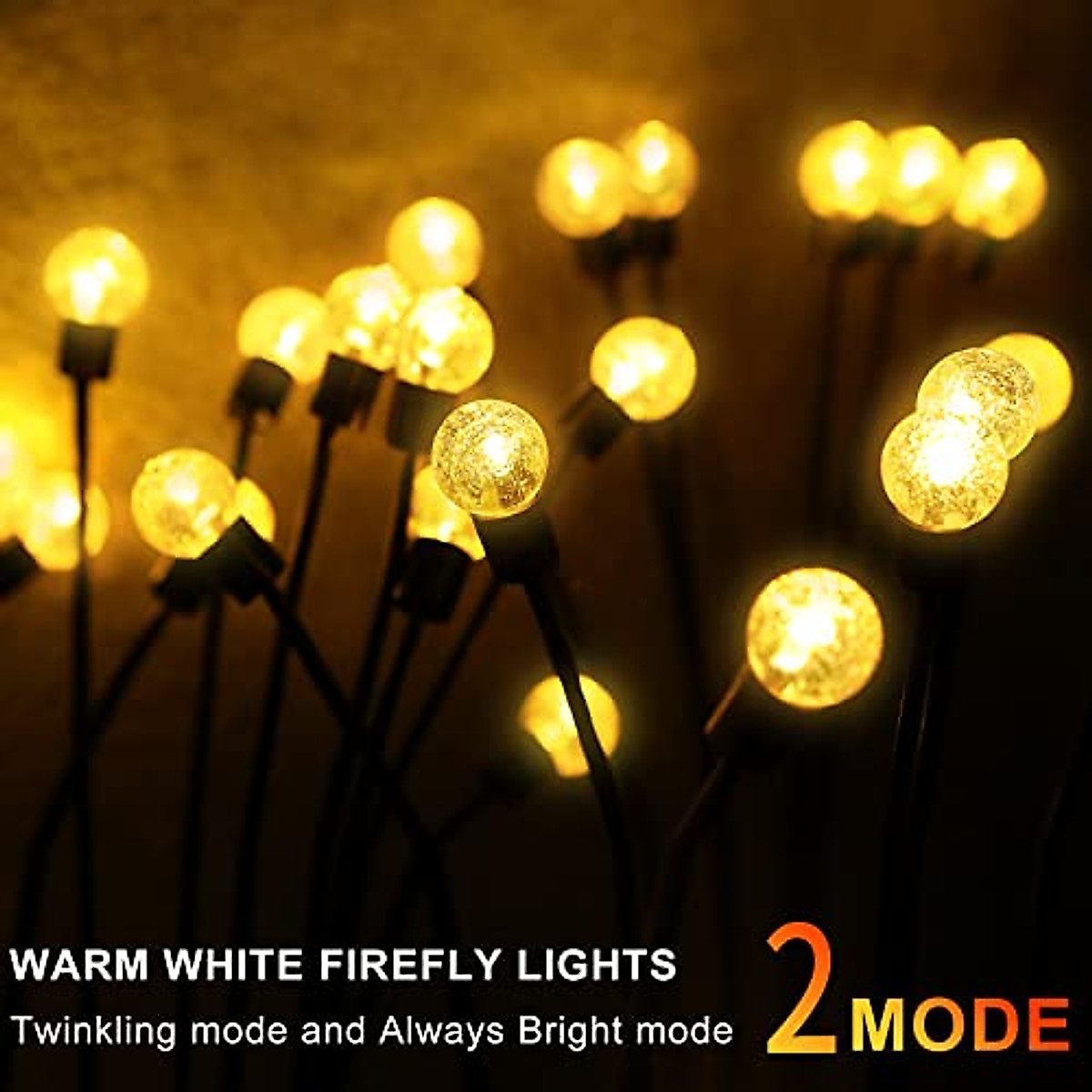 YUNJACKEYDZ Solar Garden Lights-Outdoor Solar Lights for Yard-Solar Powered Firefly Lights Outdoor Waterproof Wind Dancing Solar Lights for Landscape Decoration Lights Yard Patio Pathway Decoration