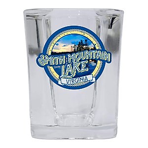 Smith Mountain Lake Virginia Square Shot Glass
