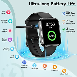 Gydom Smart Watch for Women -Answer/Dial Call & Alexa Built-in, 1.8" Touch Screen Fitness Watch with Heart Rate SpO2 Sleep Monitor, 100 Sport Modes, IP68 Waterproof Activity Tracker for iPhone Android