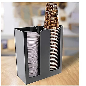 HAITIAN Paper Cup Holder 4mm thickness ABS Material Color Black (2 Compartments)