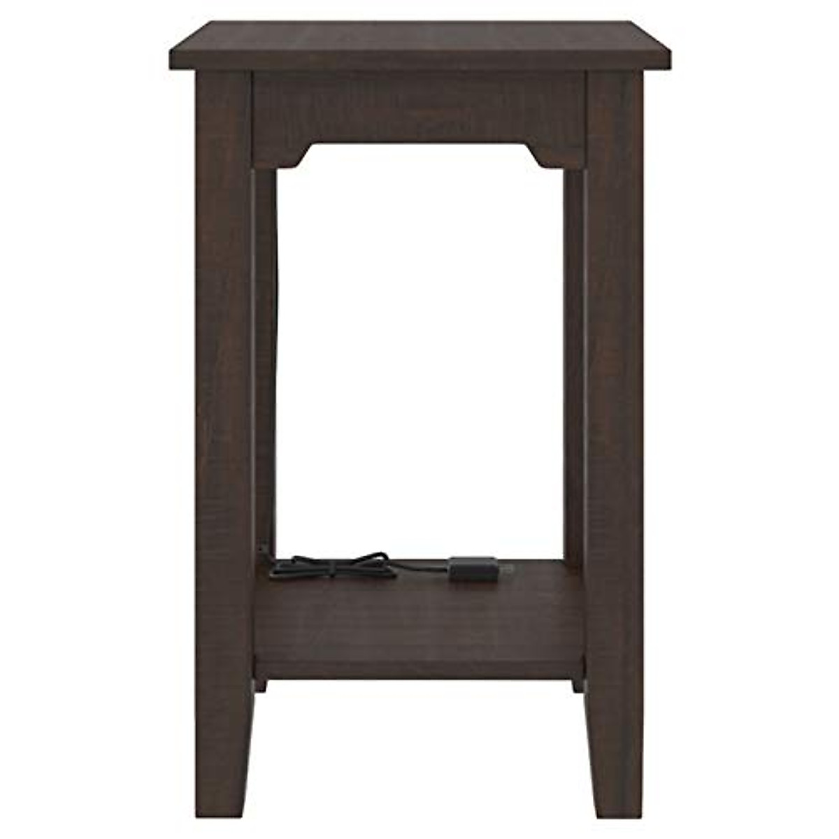 Signature Design by Ashley Camiburg Modern Chair Side End Table with USB Charging Port, Brown