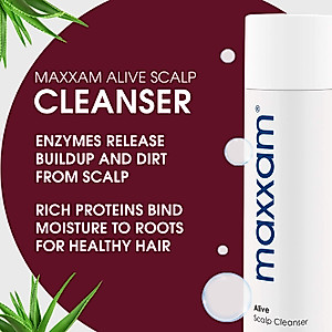 Maxxam Alive Cleansing Shampoo for Hair Growth and Scalp Care, Fermented Rice Shampoo for Clean and Youthful Hair