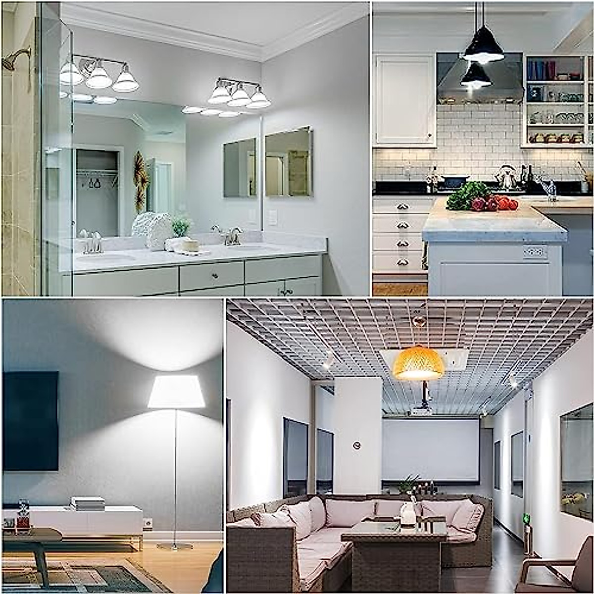 150-200W Equivalent LED Light Bulb, A21 23W Bright LED Bulb 2500 Lumens, Daylight White 5000K E26 Base Light Bulbs for Home, Office, Store, Garage, Warehouse, Garden, Commercial Lighting, 8 Pack