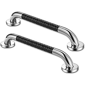 AIHEDOUJ Bathroom Grab Bar,Bathroom Safety Shower Handle with Non-Slip Grips,Towel Holder,Stainless Steel Bath Grab,Assist Safety Support Handle,for Bathroom Toilet Kitchen Stairs