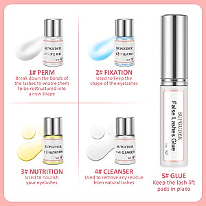 2025 Lash Lift kit Eyelash perm kit,SUPGUDER Professional Eyelash Curling Lash Extension Set,Lash Lifting Tools Suitable for Salon