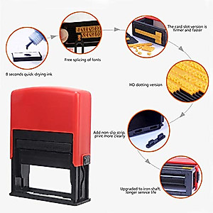 Expiry Date Printer, Handheld Production Date Stamp Machine, Date Label Machine Manual Ink Stamping Printing Coding Machine, for Flat, Concave, Curved Surfaces