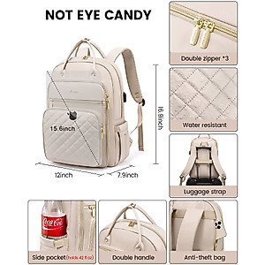 LOVEVOOK Laptop Backpack for Women, Work Travel Backpack Purse for Women Water Resistant, School Bookbag for Women, Nurse Bag Teacher Computer Backpack with USB Charging Port, Fits 15.6'' Laptop Wine