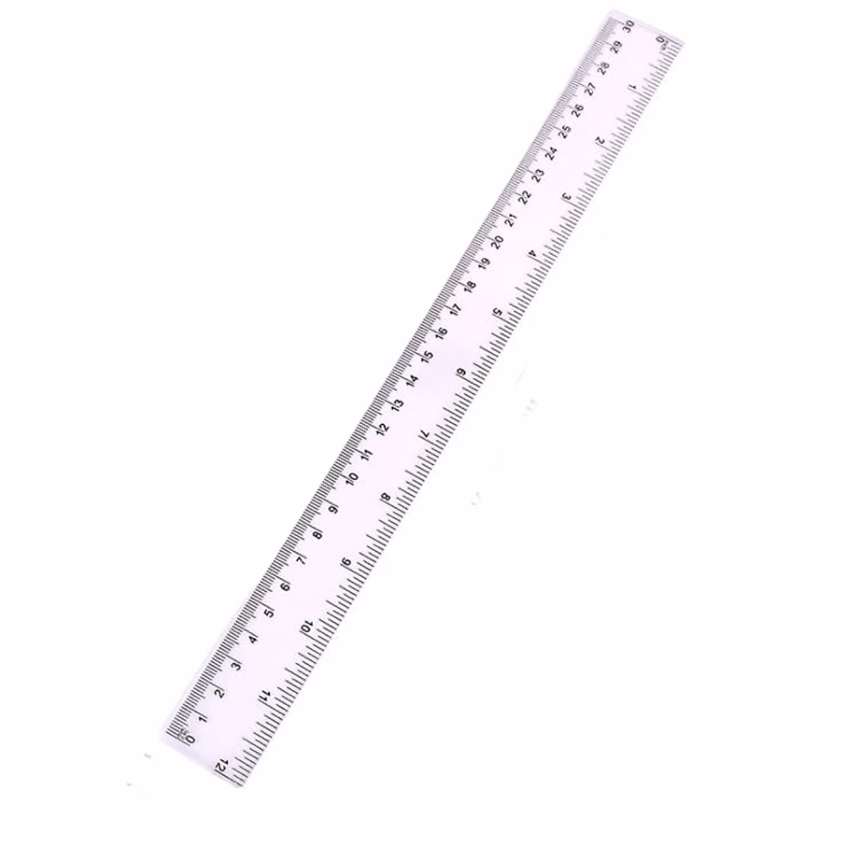 Rulers 12inch, Pack of 5, Clear Ruler, Plastic Ruler, Drafting Tools, Measuring Tools, Ruler Set, Ruler inches and Centimeters, Transparent Ruler, Measuring Tools for Student School Office