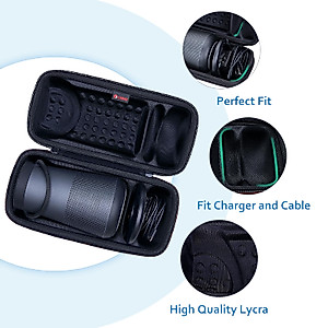 XANAD Hard Case for Bose SoundLink Revolve+ or Revolve+ (Series II) Portable & Long-Lasting Bluetooth 360 Speaker - Storage Protective Bag (Black)