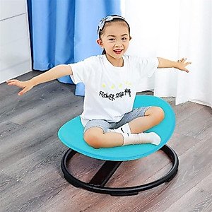 Autism Kids Swivel Chair, Sensory Toys Chair for Kids, Spinning Chair Wobble Chair Balance Toys, Balance Physical Therapy Equipment, Training Body Coordination, Kid Spinning Carousel for Kids 3-12 ( C