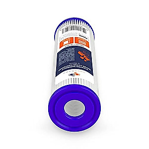 Aquaboon 5 Micron 10" x 2.5" Pleated Sediment Water Filter Cartridge | Universal Replacement for Any 10 inch RO Unit | Compatible with R50, 801-50, WFPFC3002, WB-50W, SPC-25-1050, WHKF-WHPL, 25-Pack