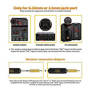 DGNOG K662 Metal Wireless Microphones with Echo, UHF Dual Cordless Handheld Karaoke Dynamic Mic System with Rechargeable Receiver, 200FT Range for Singing, Wedding, Speech, Dj, Church, Party