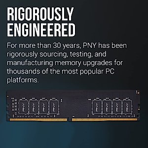 PNY Performance 16GB DDR4 DRAM 3200MHz (PC4-25600) CL22 (Compatible with 2666MHz, 2400MHz or 2133MHz) 1.2V Desktop (DIMM) Computer Memory – MD16GSD43200-TB