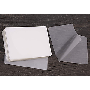 ONLYKXY 2.5x3.7-Inches Transparent Universal Thermal Laminating Sheets Pouches Premium Films for Laminator Machine - Photo Paper Files Card Picture Safe for Office 100Pcs