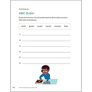 The 4th Grade Spelling Workbook: 95+ Games and Puzzles to Improve Spelling Skills