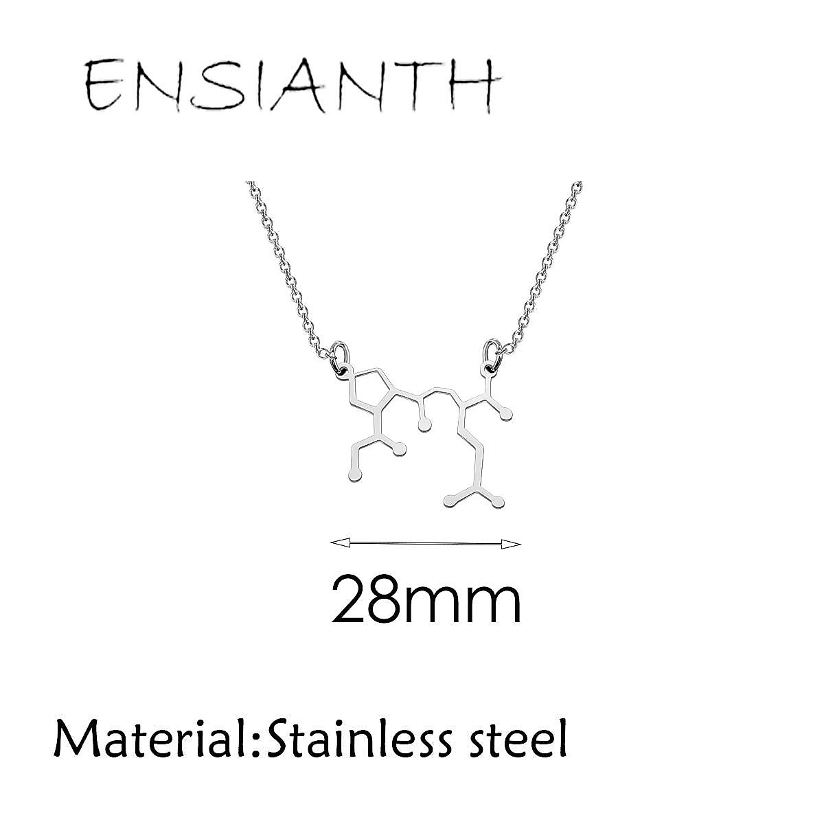 ENSIANTH Rett Syndrome Molecule Necklace Rett Syndrome Awareness Gift MECP2 Gene Pendant Rett Syndrome Warrior Gift (Molecular Necklace)