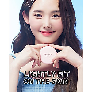 THESAEM Saemmul Perfect Pore Pink Pact - Makeup Finishing Pressed Powder for Sebum Control and Pore Minimization, Soothes Sensitive Skin with Calamine, Setting Powder, Clumps Free 12g