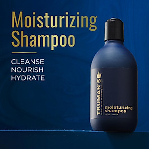 Truman's Gentlemen's Groomers Mousturizing Shampoo - Soothing Peppermint Scent - Long Lasting Daily Use Shampoo - 12oz