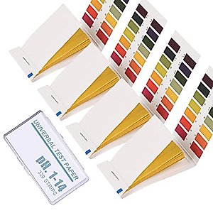 pH Test Strips, 4 Packs of 320 pH. 1-14 Test Paper, Litmus Paper pH Test Strips, pH Balance Test Strips for Women for Water Saliva Urine Soil Testing