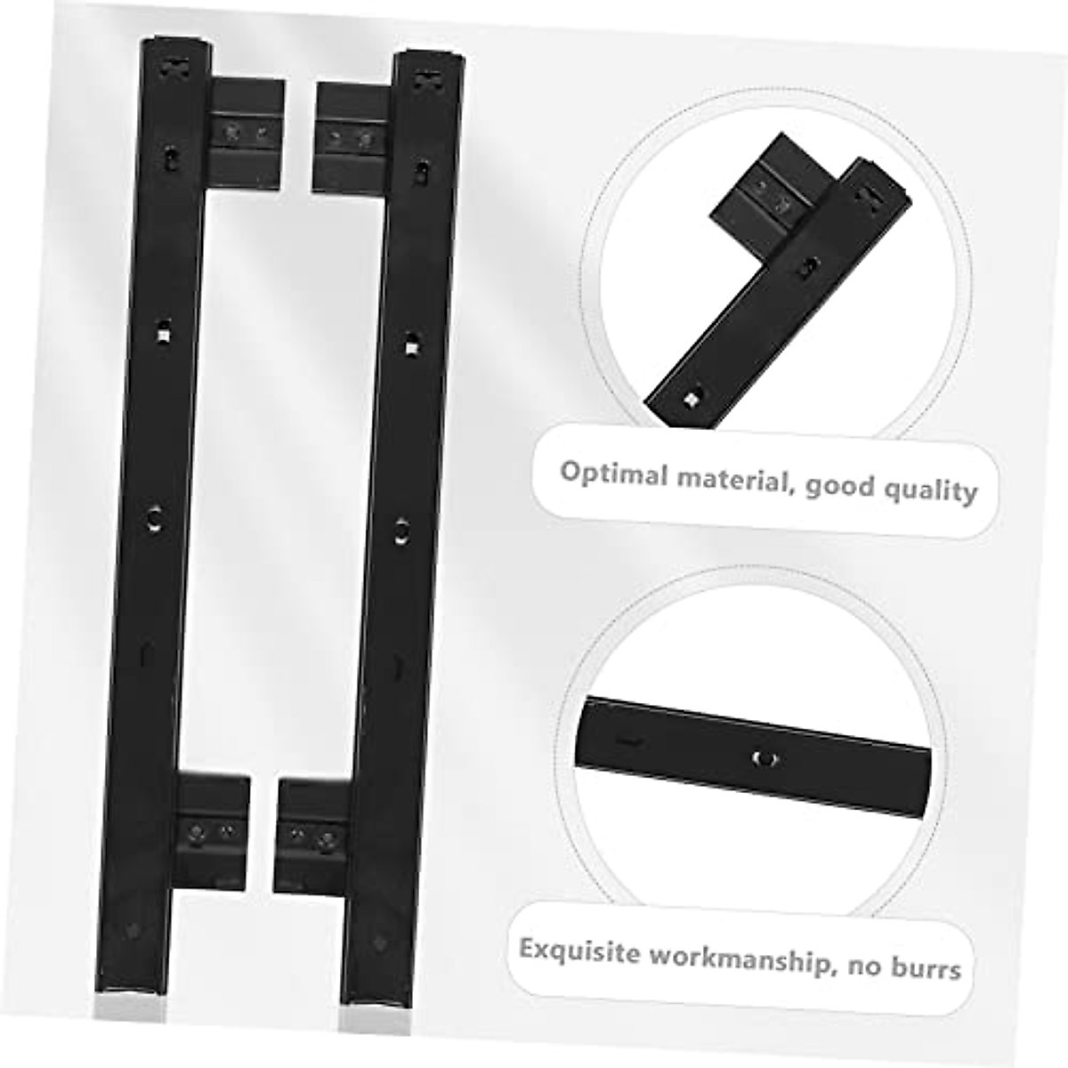 NOLITOY 4 Pairs Keyboard Rails Work Desk Accessories Table Tray Plastic Stand Keyboard Rack Keyboard Tray Under Desk Slide Computer Drawer Tray Steel Drawer-Design Rack Heavy Ball Office