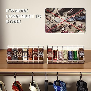 JANAUG Closet Belt Organizer Belt Hangers for Men Tie and Belt Organizer for Closet 7