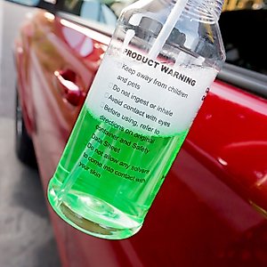 Youngever 4 Pack Empty Spray Bottles, 16 Ounce Spray Bottles for Cleaning Solutions, All - Purpose with Clear Finish, Pressurized Sprayer, Adjustable Nozzle, Printed Measurements and Checkbox