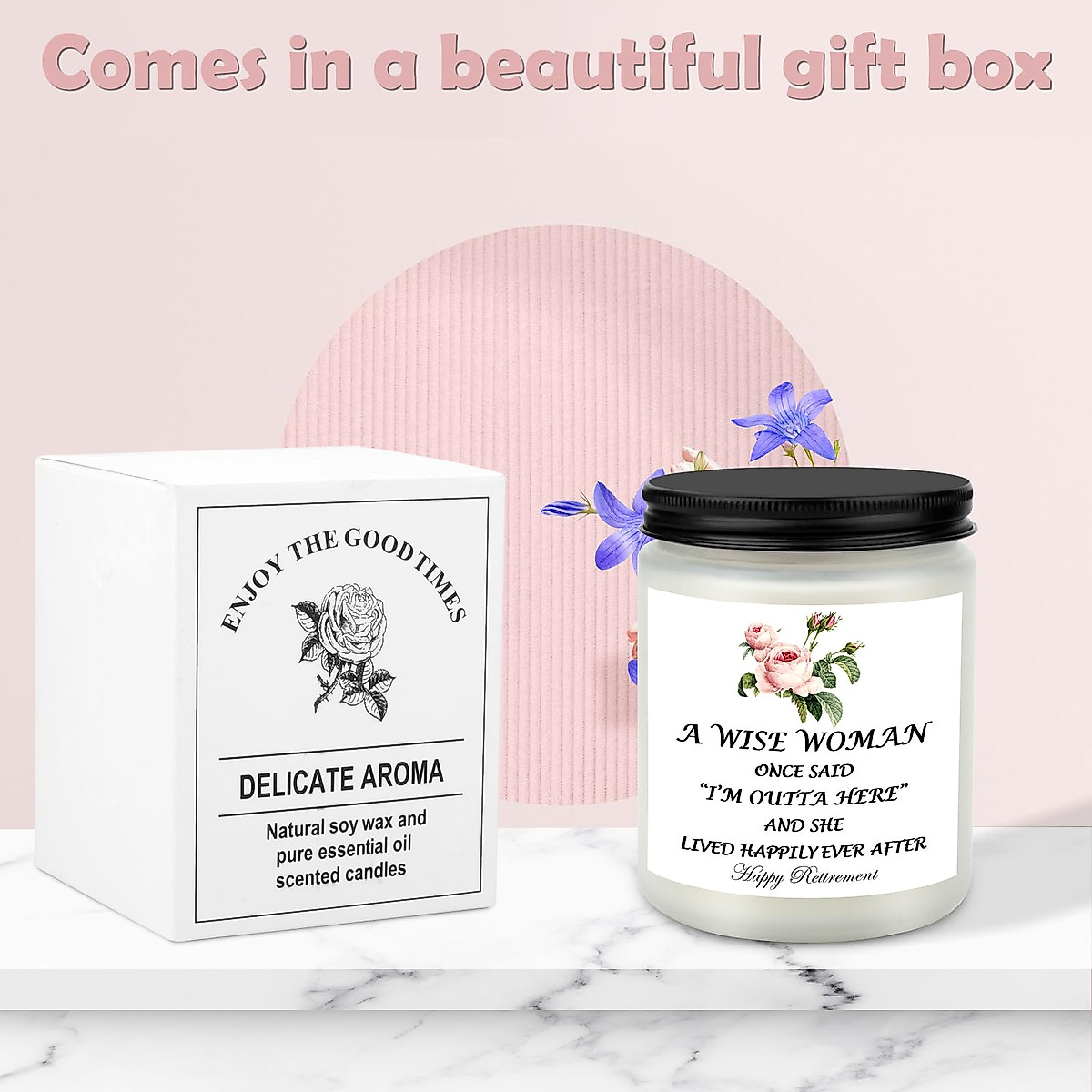 Retirement Gifts for Women, Retirement Candle, Retirement Gifts, Best Retirement Gifts, Farewell Gifts for Coworkers, Nurse Retirement Gifts for Women, Teacher Retirement Gifts for Women