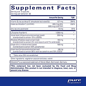 Pure Encapsulations DopaPlus | PureSYNAPSE Supplement to Support Dopamine Production, Daily Mental Function, and Sharpness* | 180 Capsules