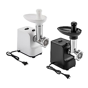 BANLICALI Meat Grinder, 1000W Electric Meat Grinder Sausage Maker with 3 Grinding Plates & Sausage Stuffer Tube Stainless Steel Kitchen Meat Grinder Heavy Duty for Beef, Pork, Chicken 110V (White)