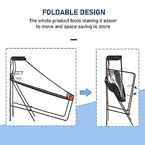 Soozier Basketball Hoop Arcade Game with Electronic Score Board for 1 to 2 Players