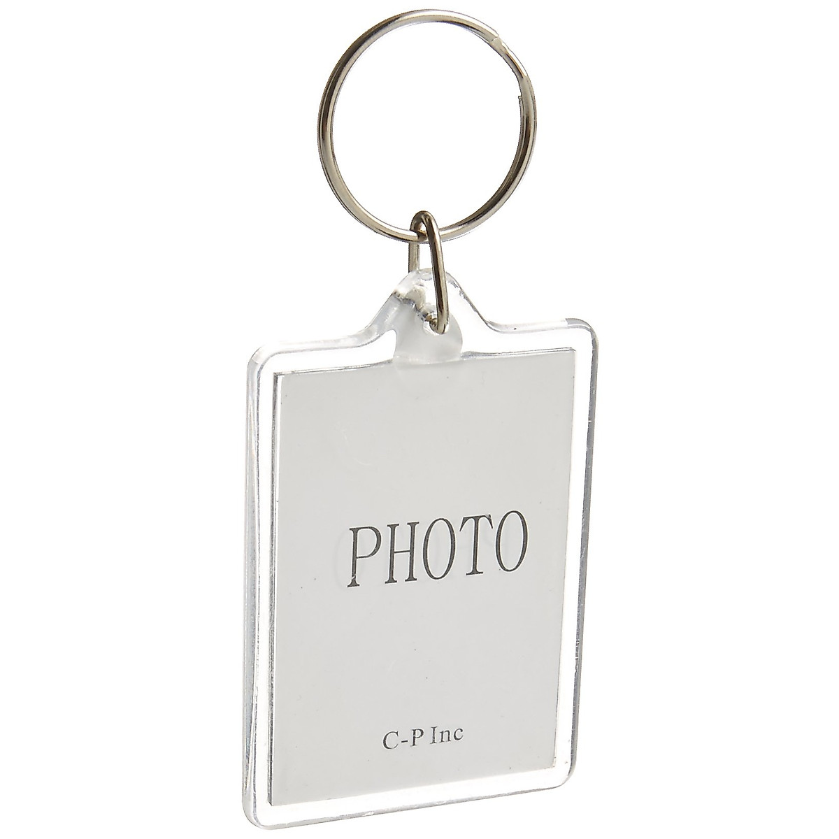 10pcs Clear Acrylic Blank Photo Picture Frame Keychain Keyring Insert, Suit the size of 2.7 * 4.6cm (Rectangle)