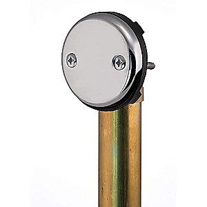 Everbilt WO-5-CR-TC Twist and Close 1-1/2" 20 Gauge Brass Pipe Bath Drain Chrome