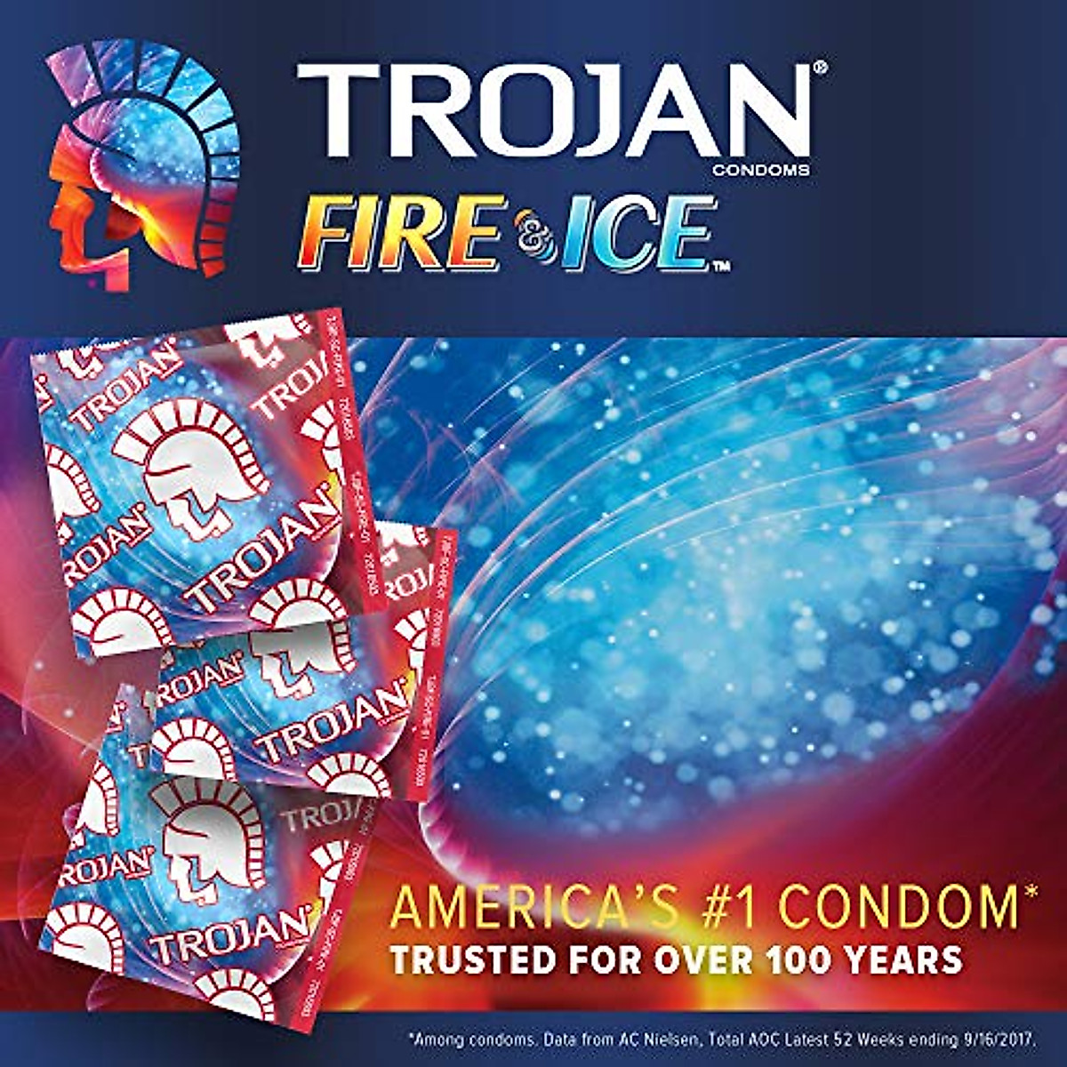 Trojan Fire & Ice Condoms 3 Pack